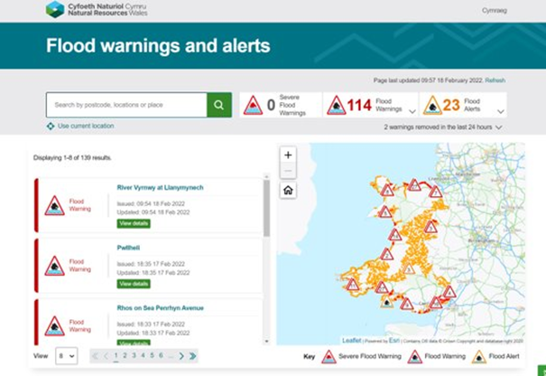 Natural Resources Wales / Flood risk management annual report 2021-2022